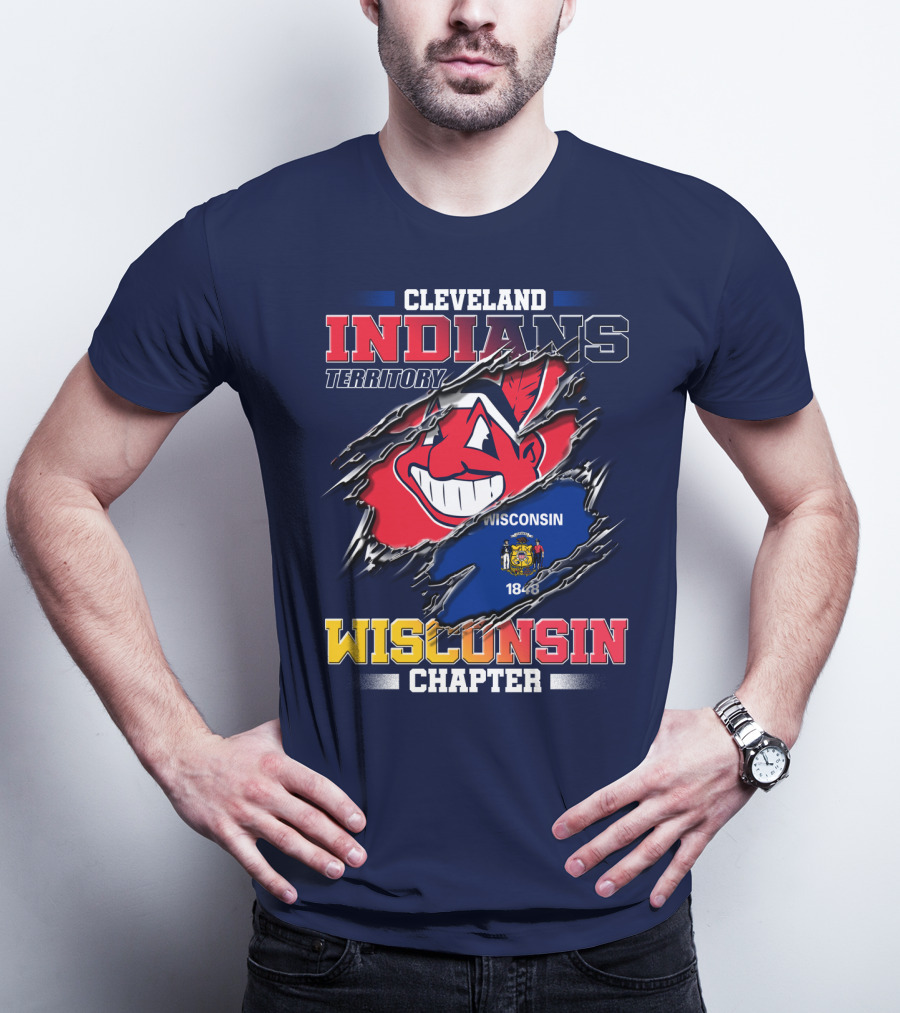 Cleveland Indians Territory Wisconsin Chapter 1848 T-Shirt