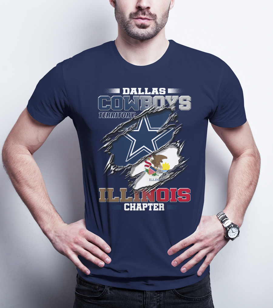 Dallas Cowboys Territory Illinois Chapter T-Shirt