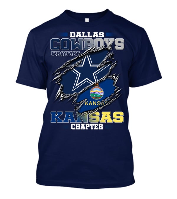 Dallas Cowboys Territory Kansas Chapter T-Shirt