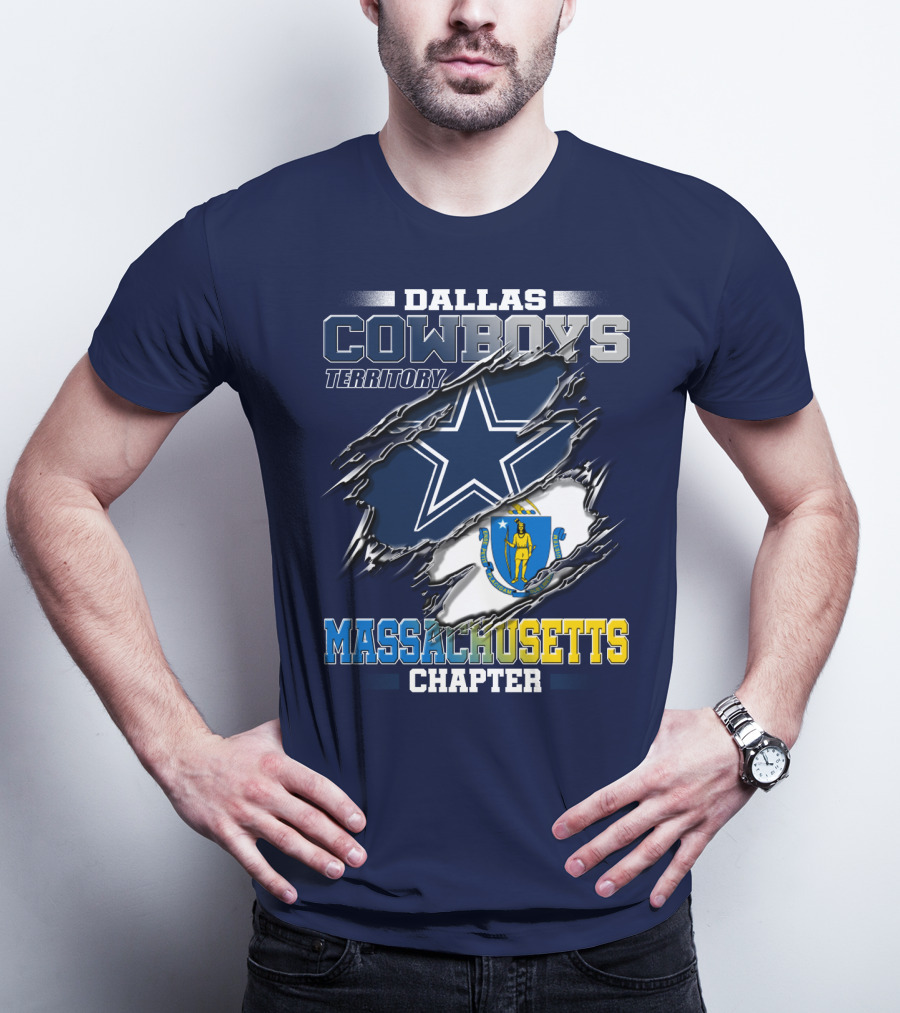 Dallas Cowboys Territory Massachusetts Chapter T-Shirt