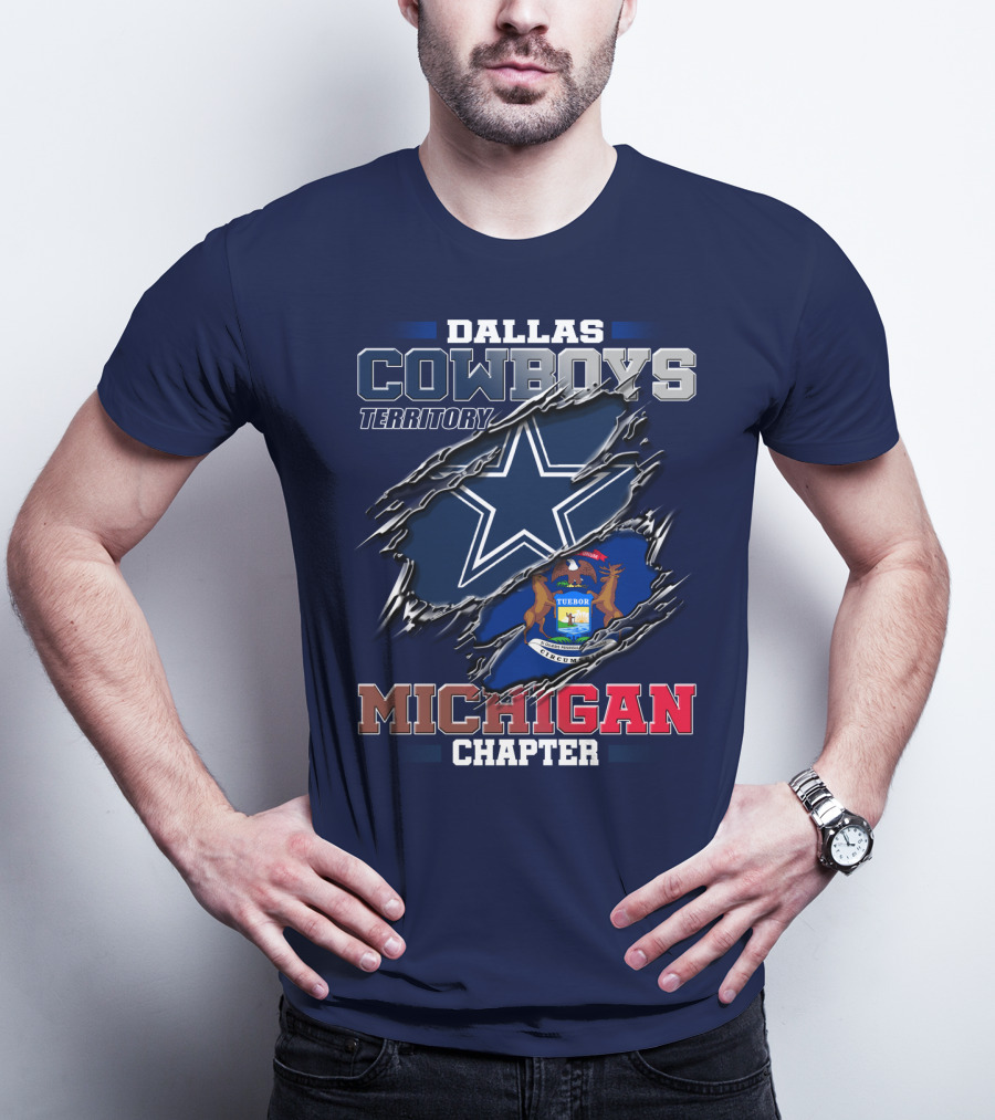 Dallas Cowboys Territory Michigan Chapter T-Shirt