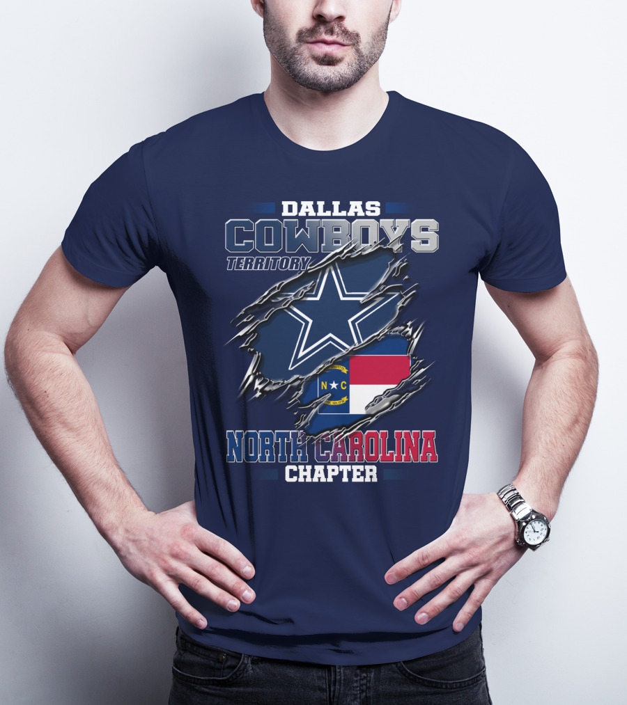 Dallas Cowboys Territory North Carolina Chapter T-Shirt