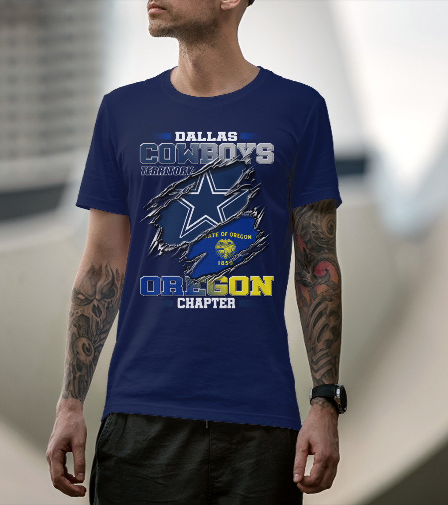 Dallas Cowboys Territory State Of Oregon Chapter 1859 T-Shirt