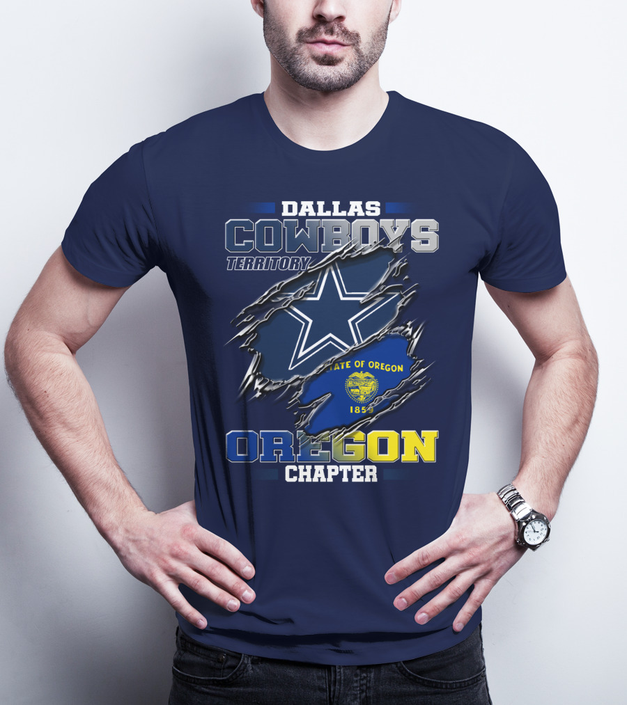 Dallas Cowboys Territory State Of Oregon Chapter 1859 T-Shirt