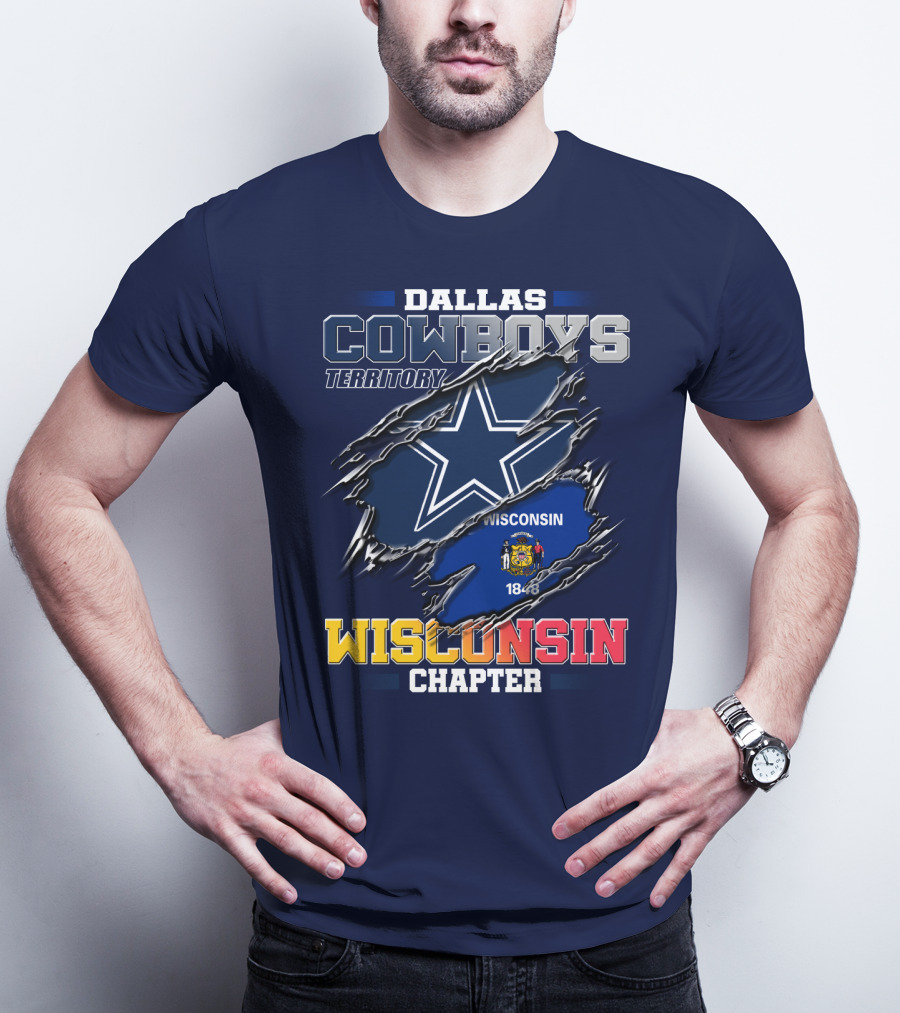 Dallas Cowboys Territory Wisconsin Chapter 1848 T-Shirt