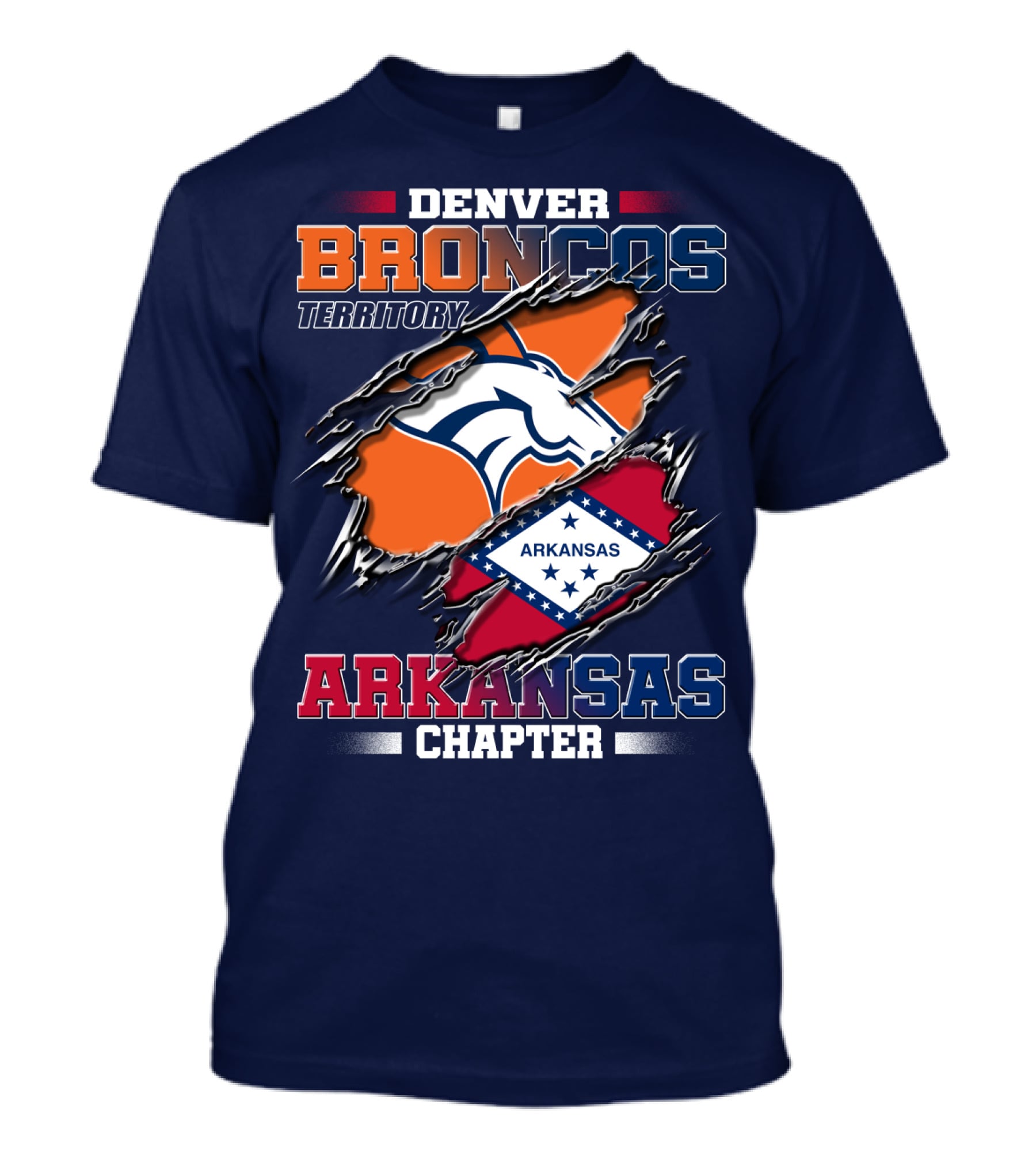 Denver Broncos Territory Arkansas Chapter T-Shirt