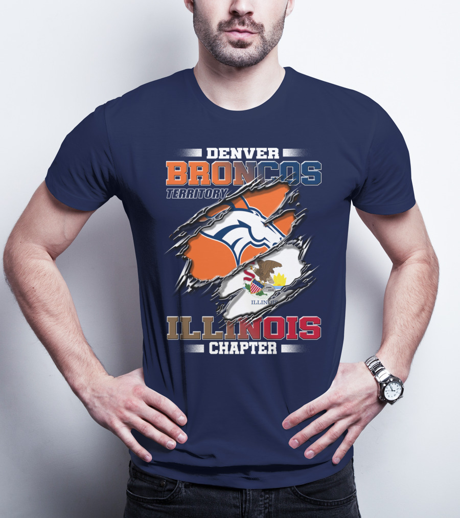 Denver Broncos Territory Illinois Chapter T-Shirt