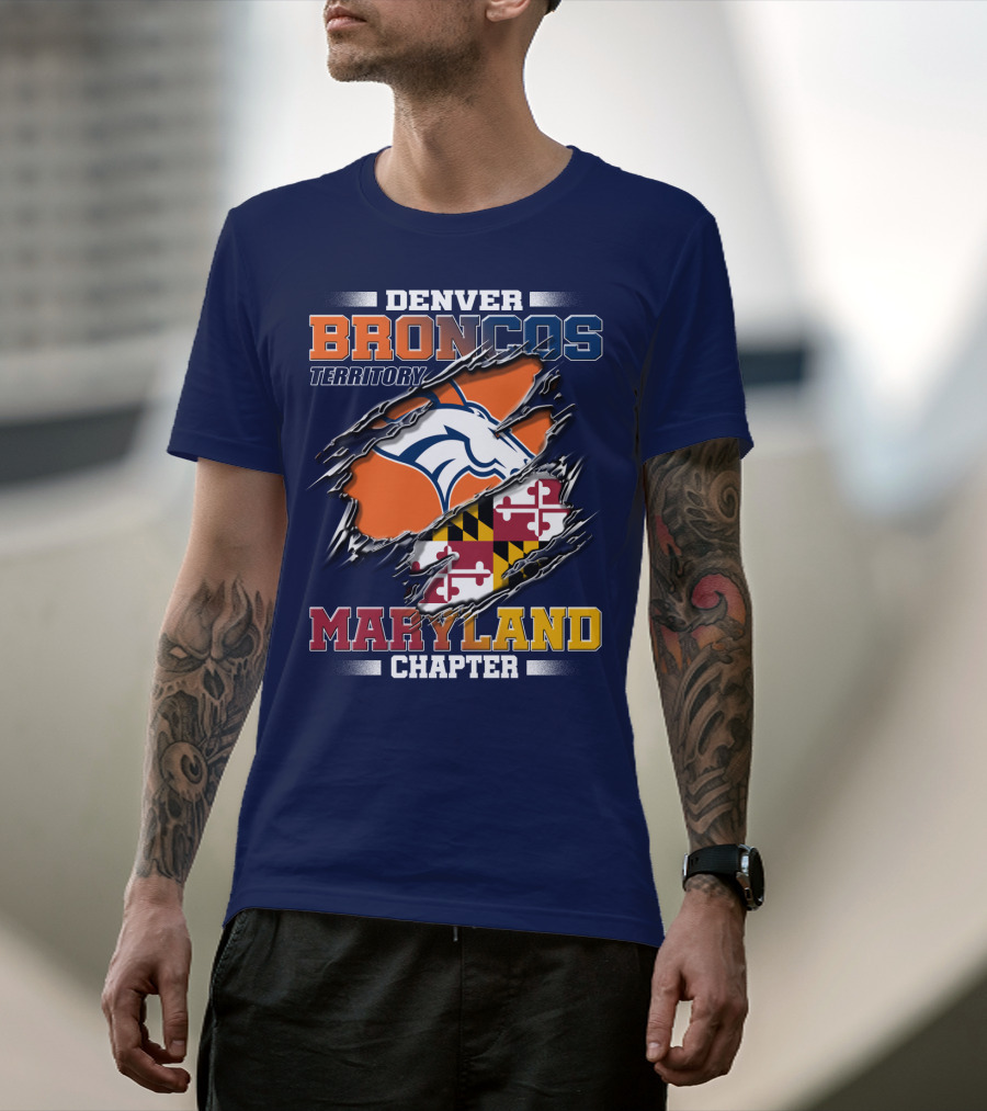 Denver Broncos Territory Maryland Chapter T-Shirt