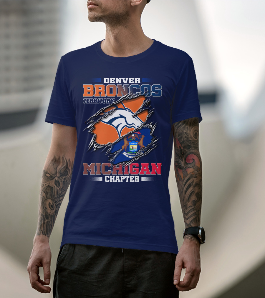Denver Broncos Territory Michigan Chapter T-Shirt