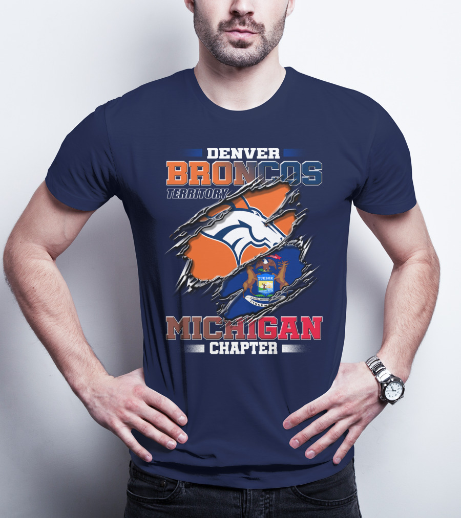 Denver Broncos Territory Michigan Chapter T-Shirt