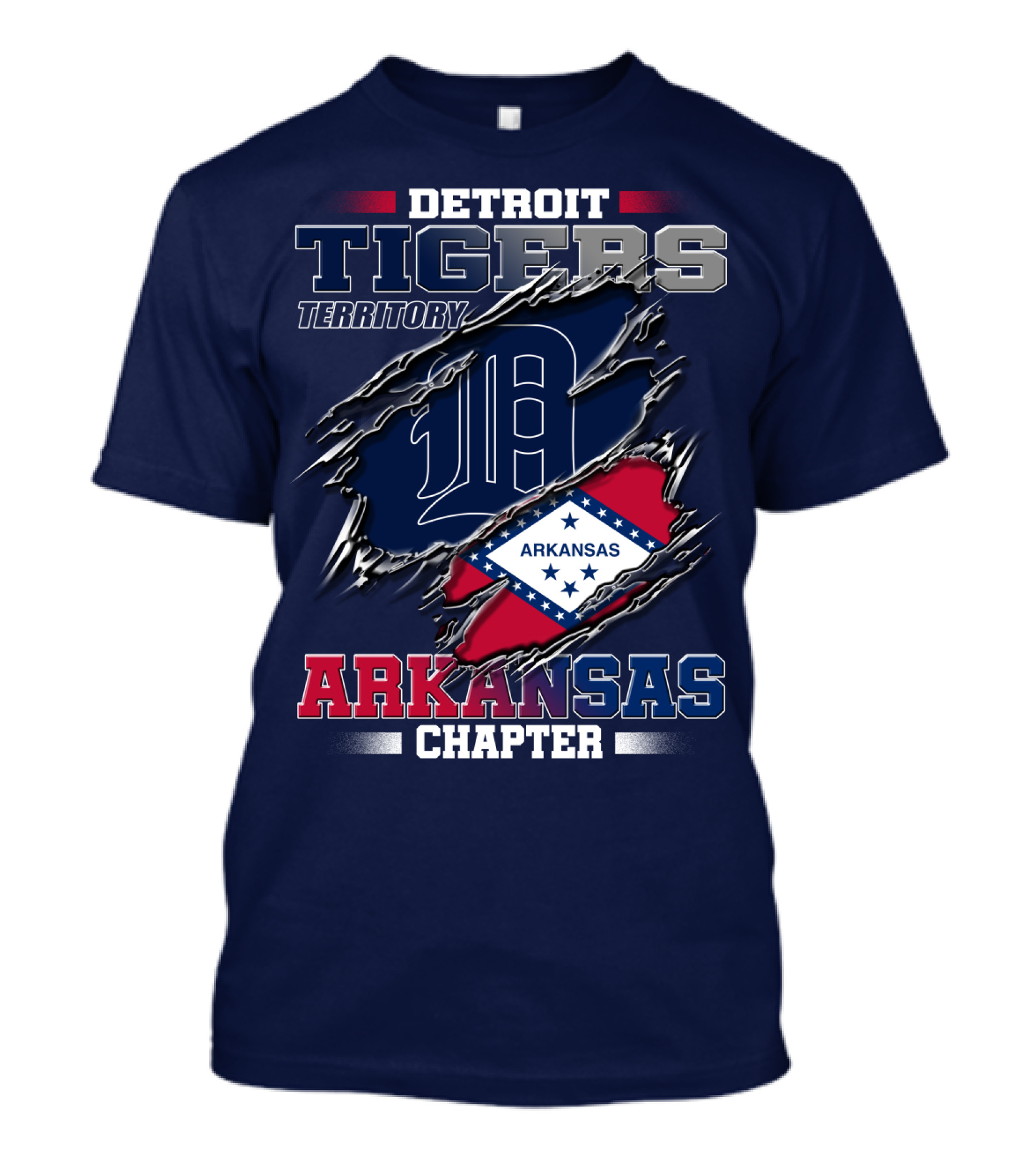 Detroit Tigers Territory Arkansas Chapter T-Shirt