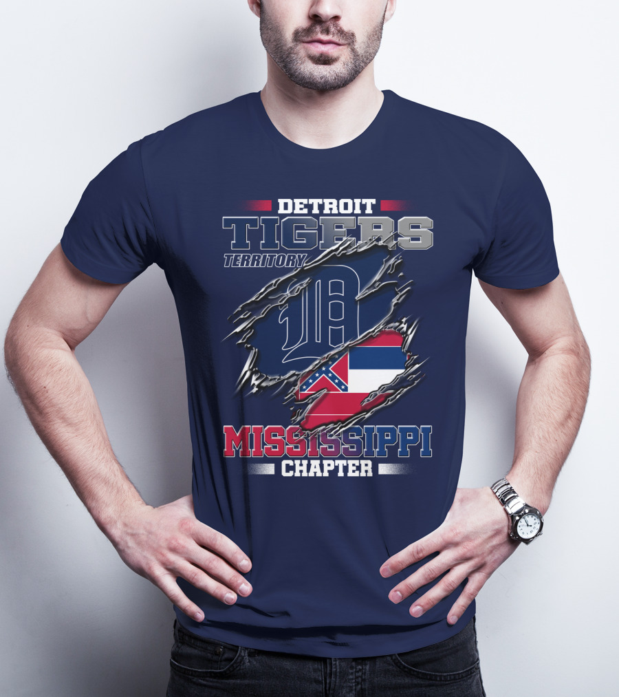 Detroit Tigers Territory Mississippi Chapter T-Shirt