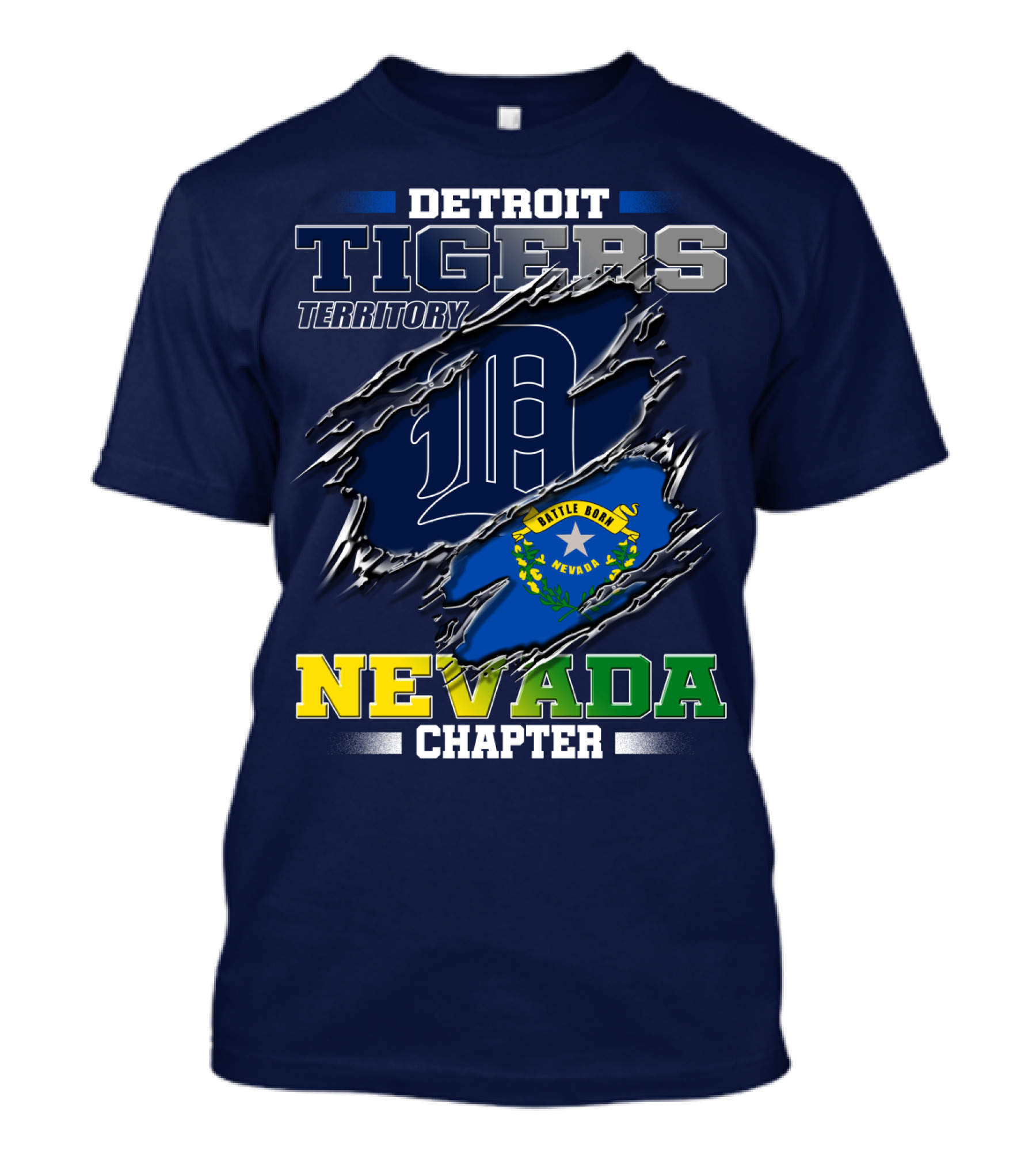 Detroit Tigers Territory Nevada Chapter T-Shirt