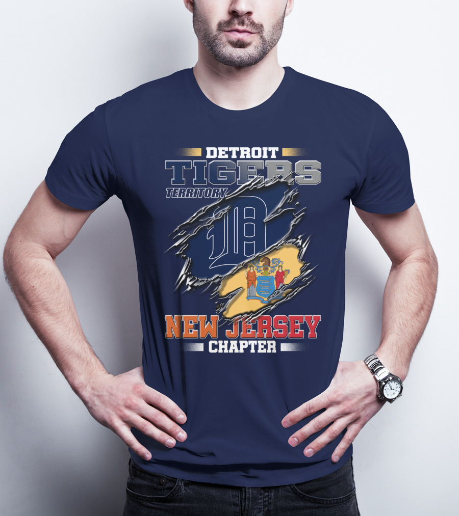 Detroit Tigers Territory New Jersey Chapter T-Shirt