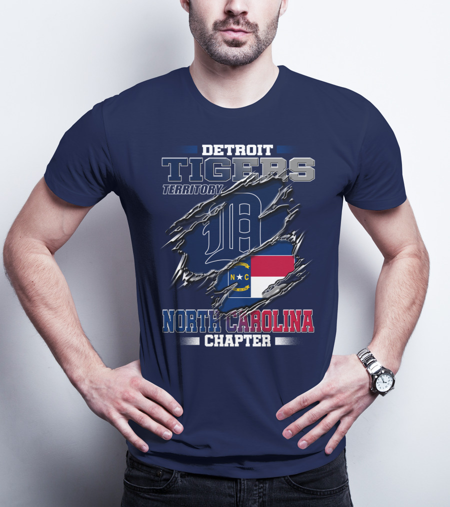 Detroit Tigers Territory North Carolina Chapter T-Shirt