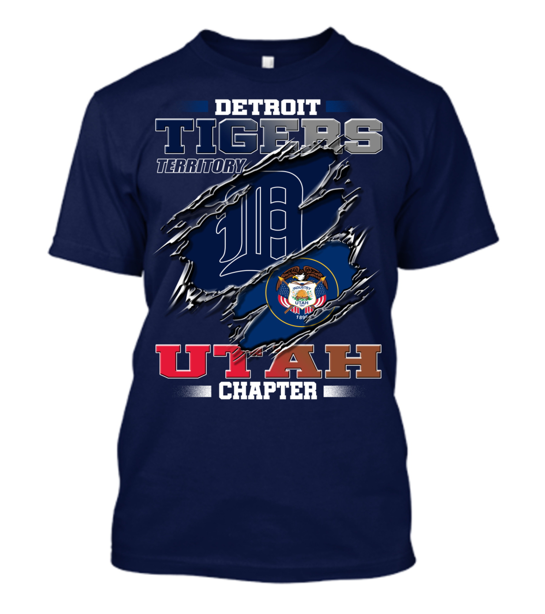 Detroit Tigers Territory Utah Chapter T-Shirt