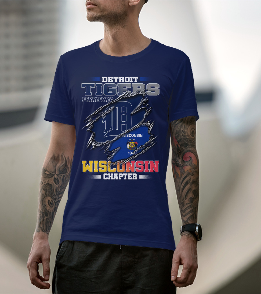Detroit Tigers Territory Wisconsin Chapter 1848 T-Shirt