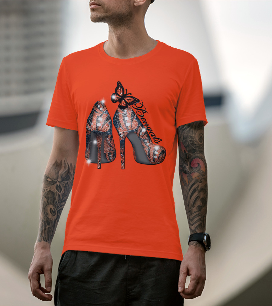 Bengals High Heels Butterfly T-Shirt