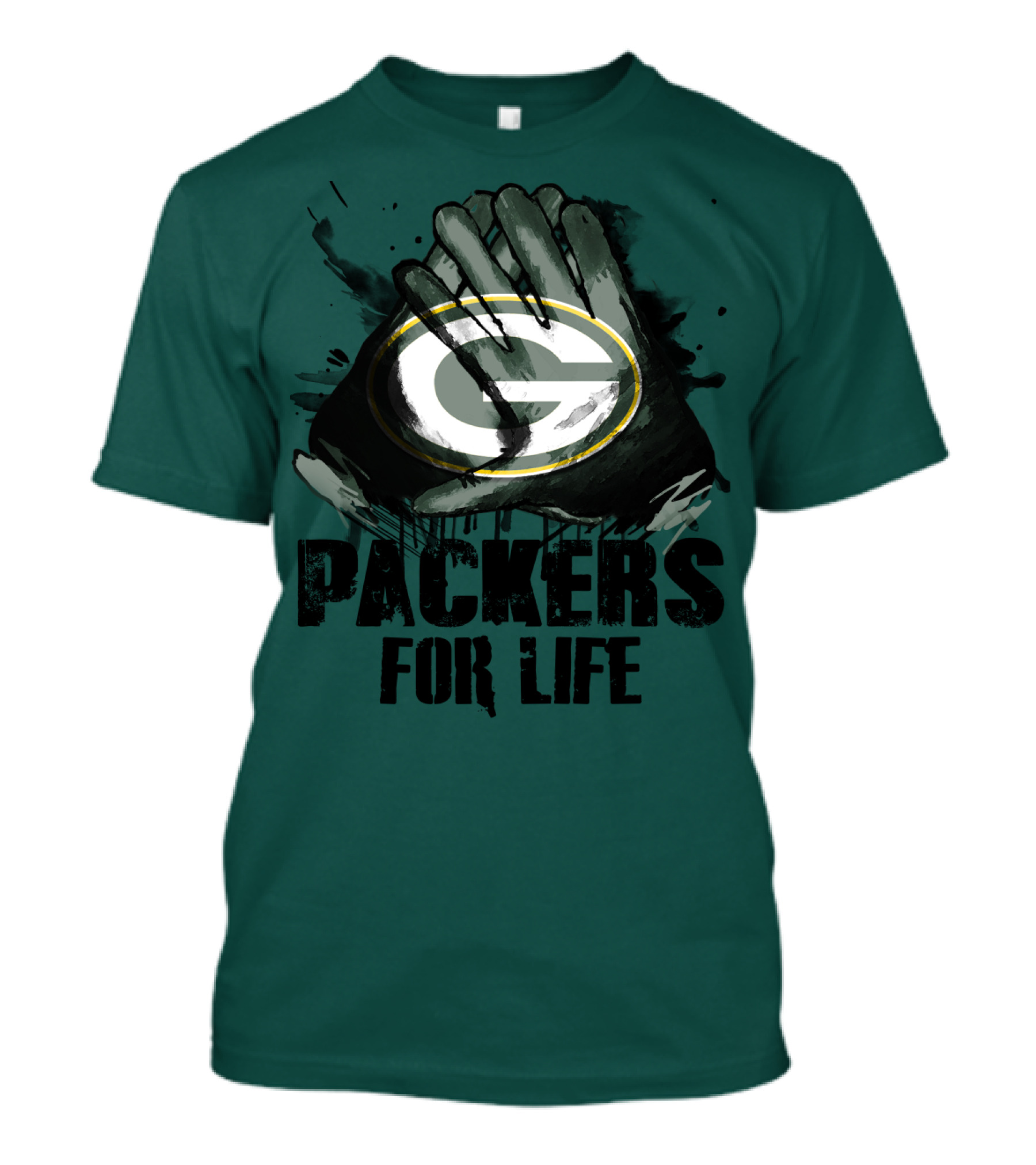Packers For Life Green Bay Packers G T-Shirt
