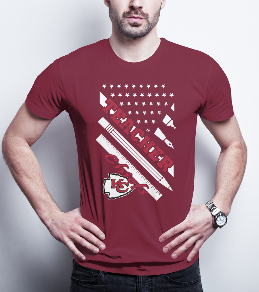 Kansas City Chiefs Teacher Stars And Stripes T-Shirt