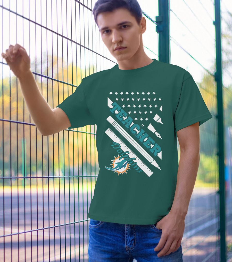 Teacher Miami Dolphins T-Shirt