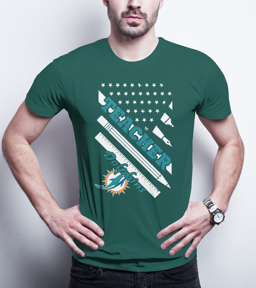 Teacher Miami Dolphins T-Shirt