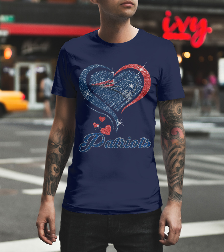 Patriots Heart Glitter T-Shirt