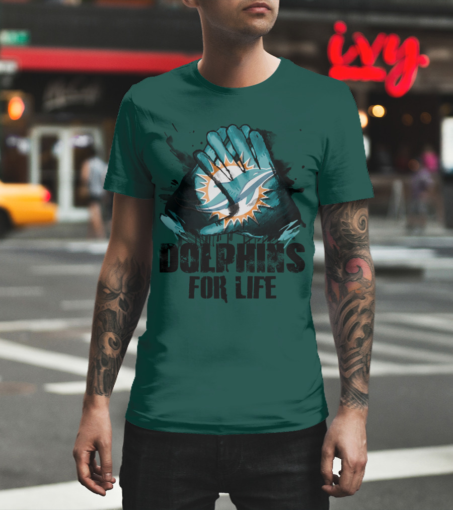 Dolphins For Life Miami Dolphins T-Shirt
