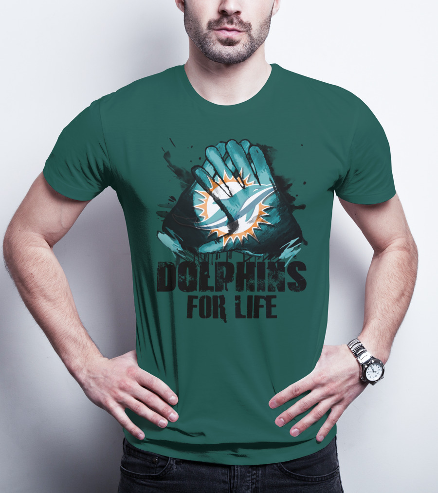 Dolphins For Life Miami Dolphins T-Shirt