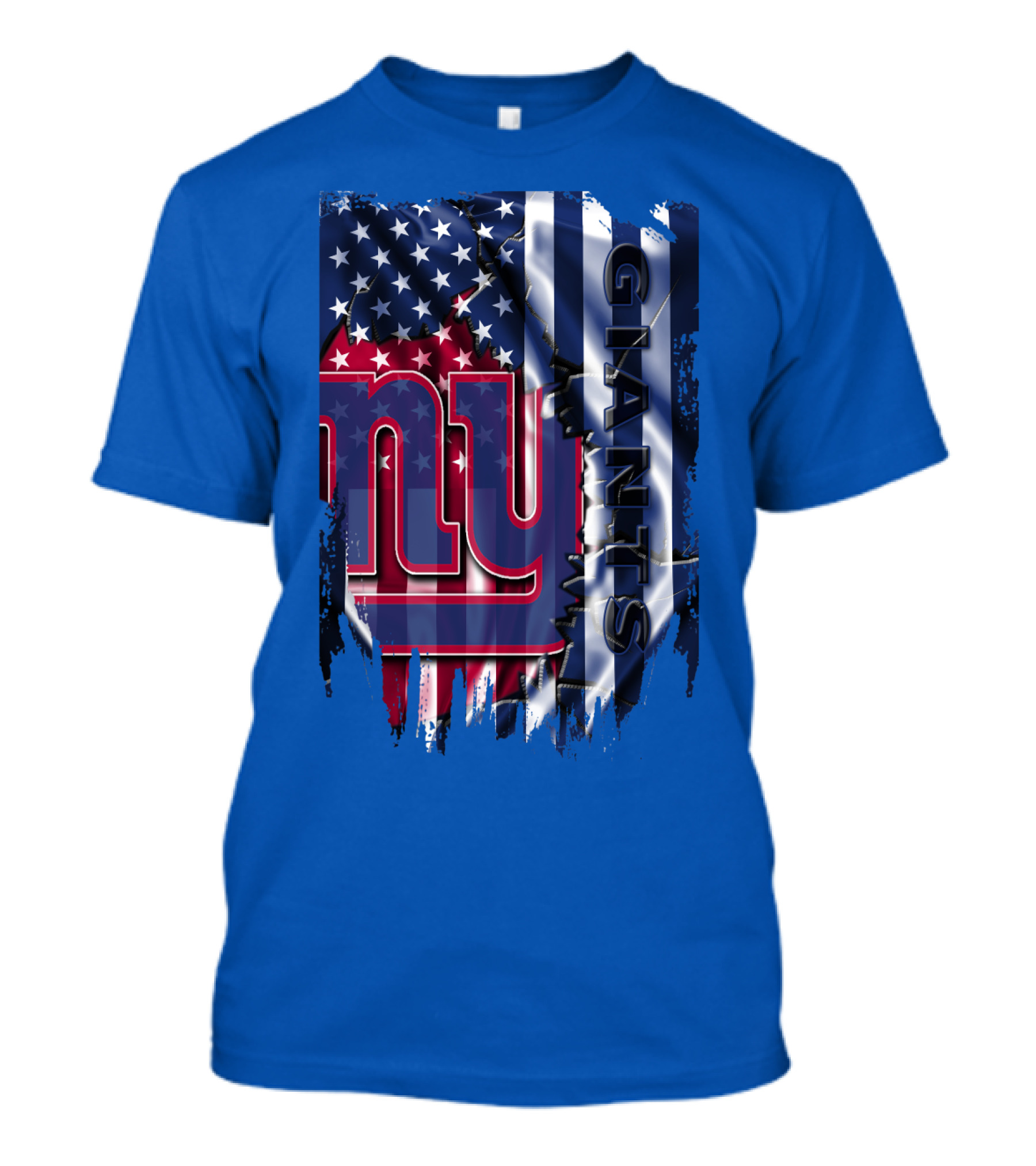 New York Giants American Flag Nfl Team T-Shirt