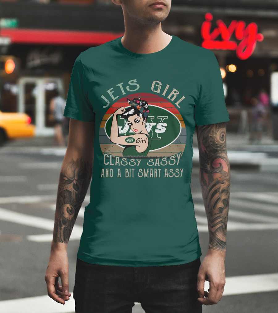 Jets Girl Classy Sassy And A Bit Smart Assy T-Shirt