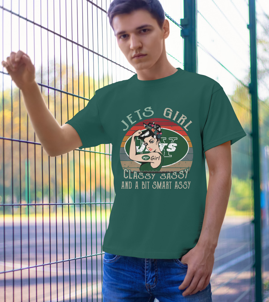 Jets Girl Classy Sassy And A Bit Smart Assy T-Shirt