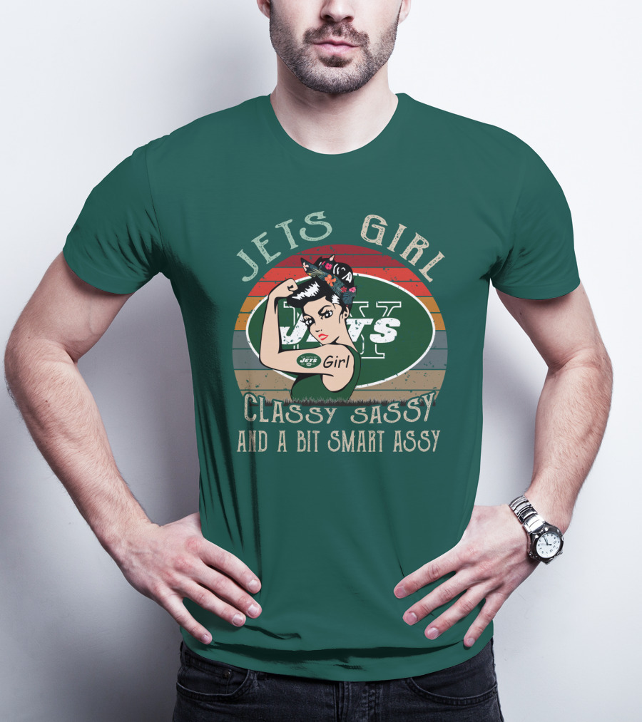 Jets Girl Classy Sassy And A Bit Smart Assy T-Shirt