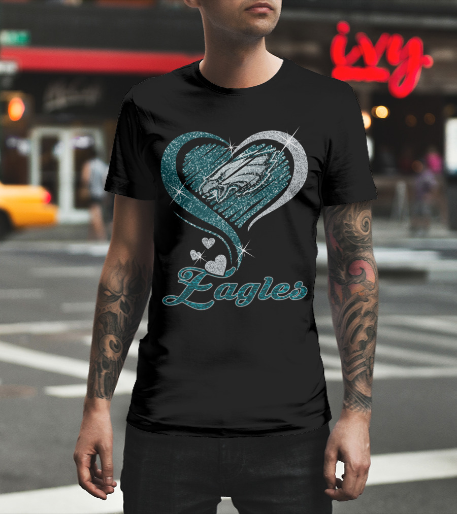Philadelphia Eagles Heart T-Shirt