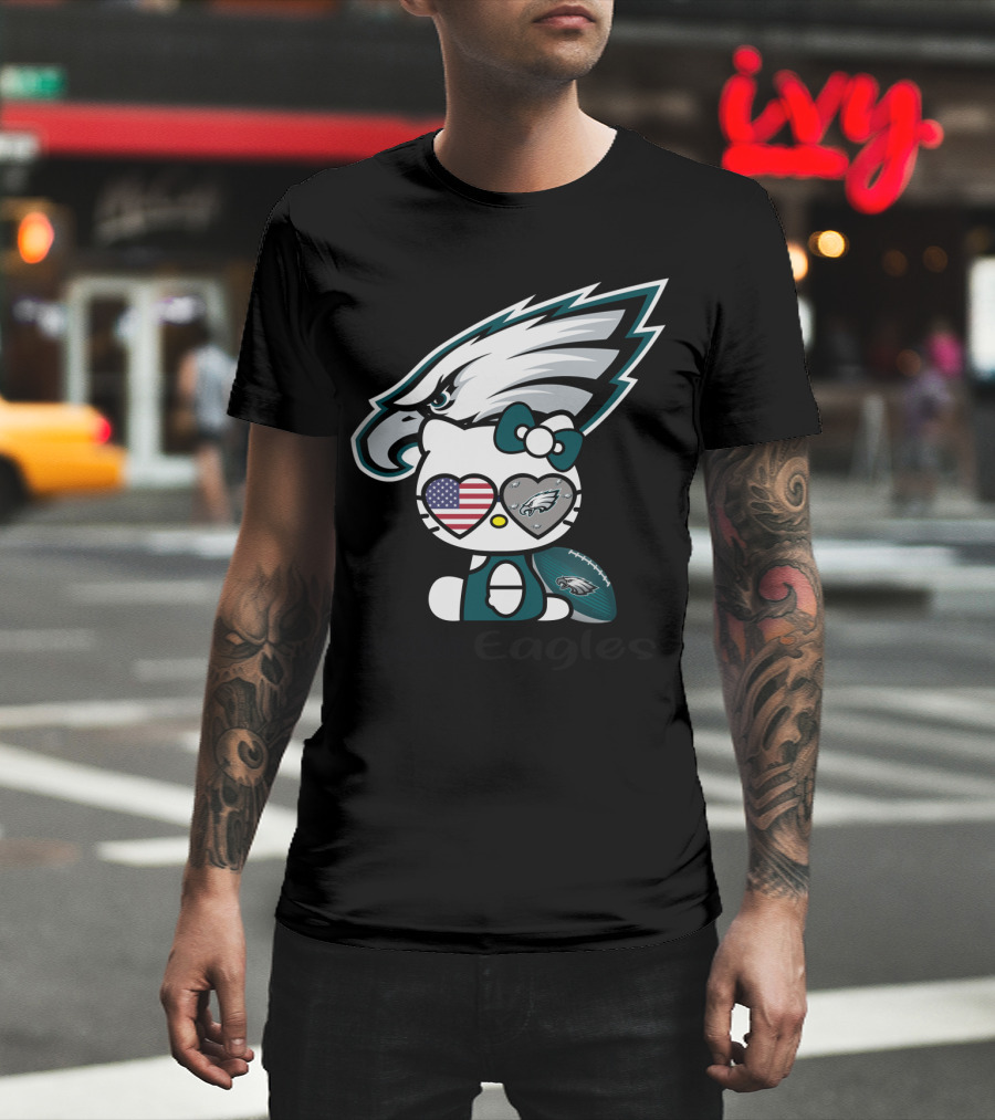 Hello Eagles Philadelphia Eagles Football Team Fan T-Shirt
