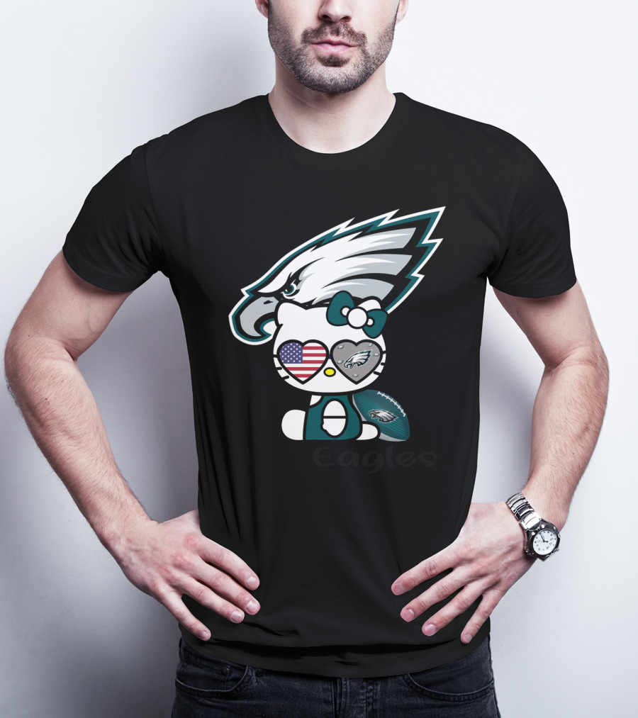 Hello Eagles Philadelphia Eagles Football Team Fan T-Shirt