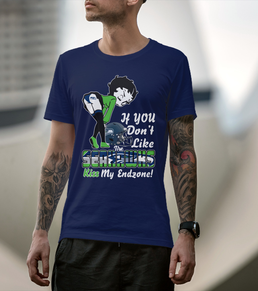 If You Don't Like The Seahawks Kiss My Endzone T-Shirt