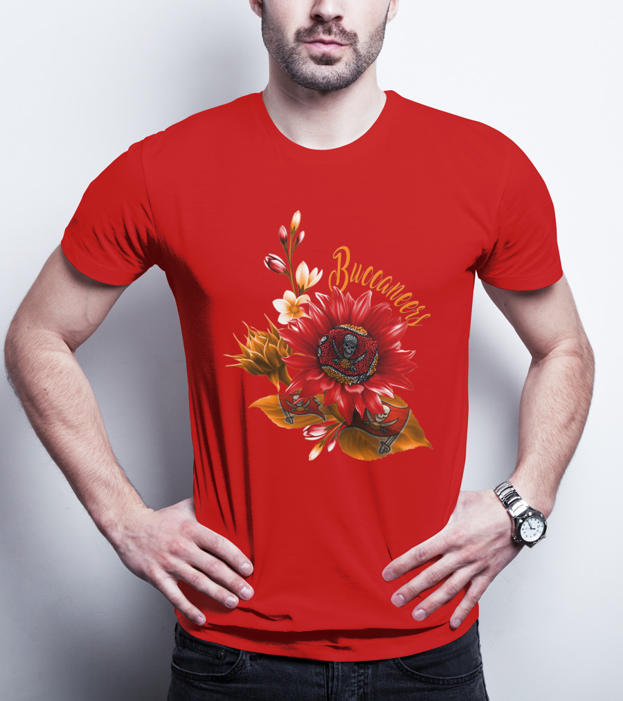 Buccaneers Floral Skull T-Shirt