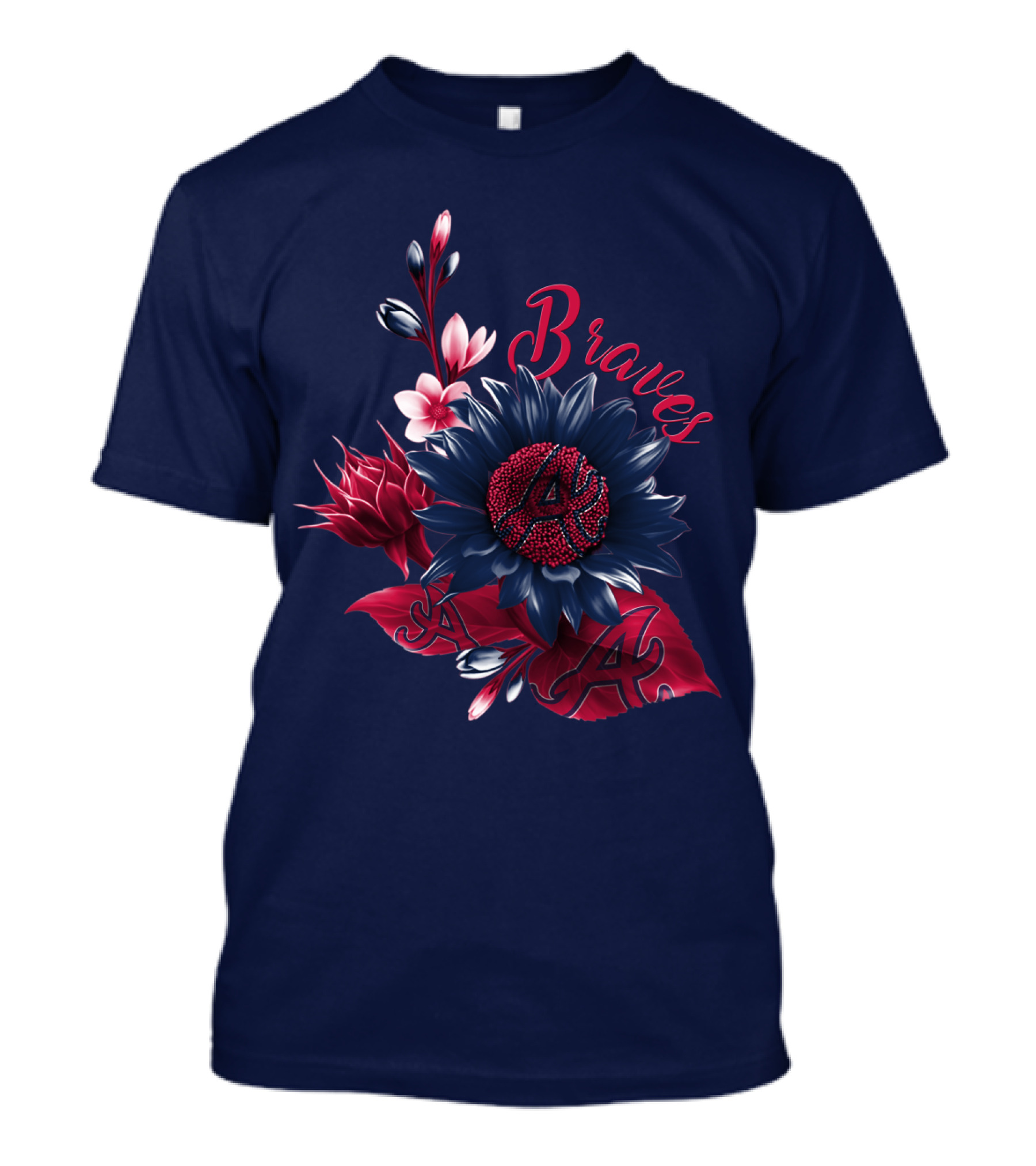 Atlanta Braves Floral A T-Shirt
