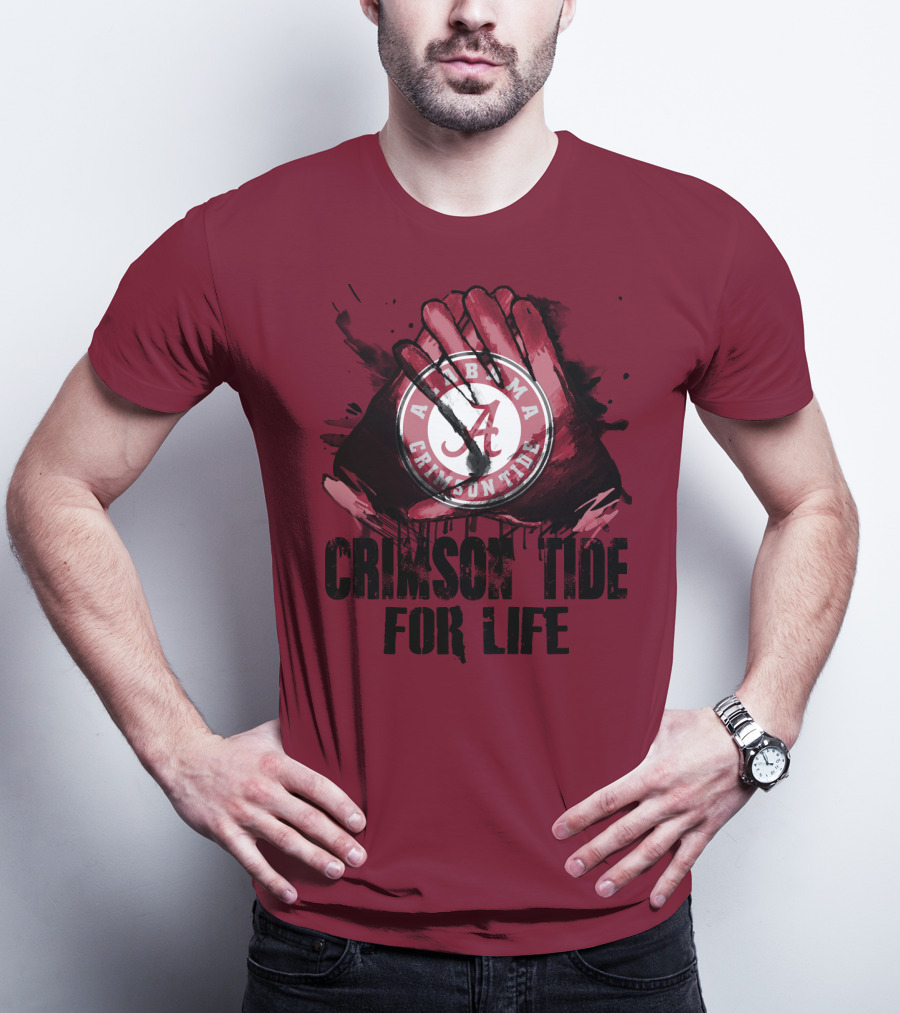 Alabama Crimson Tide For Life T-Shirt