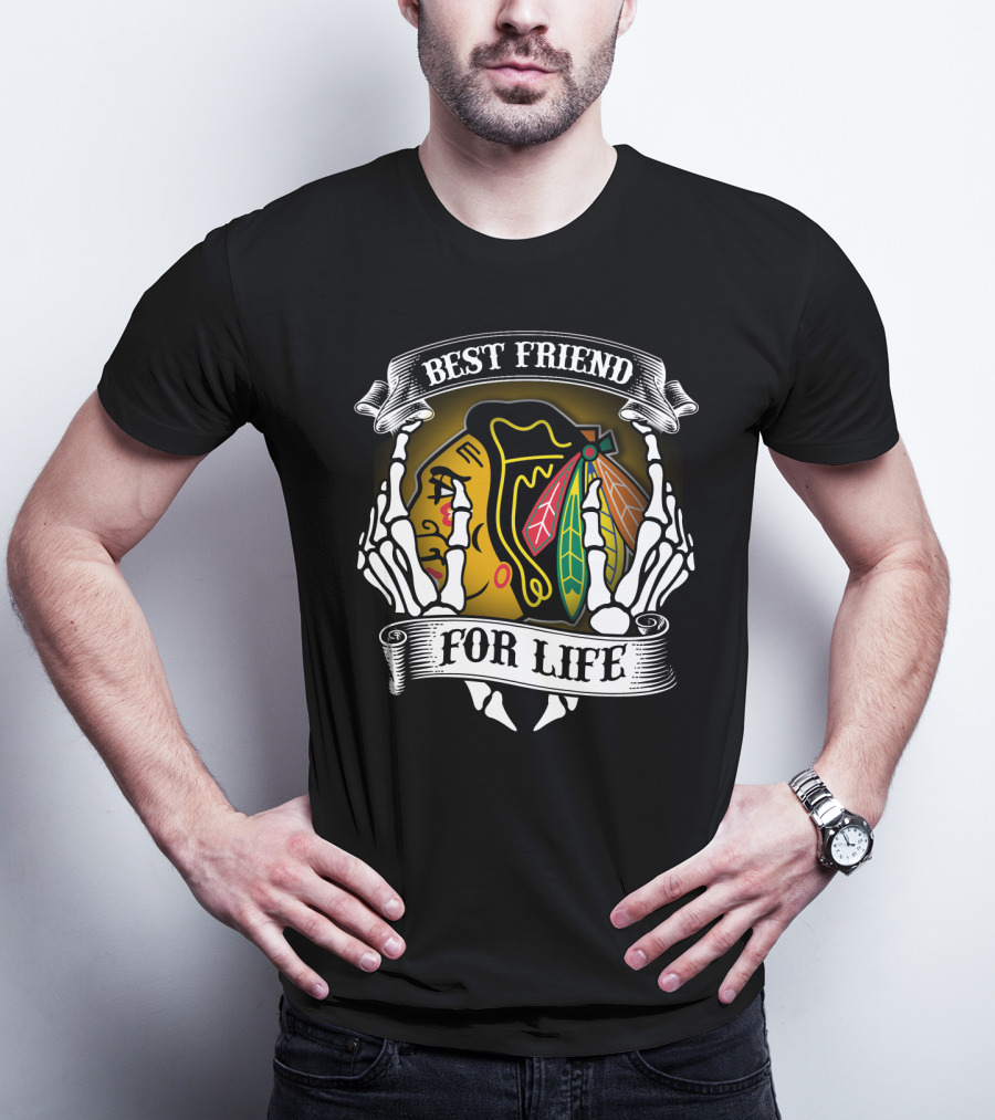 Chicago Blackhawks Best Friend For Life T-Shirt