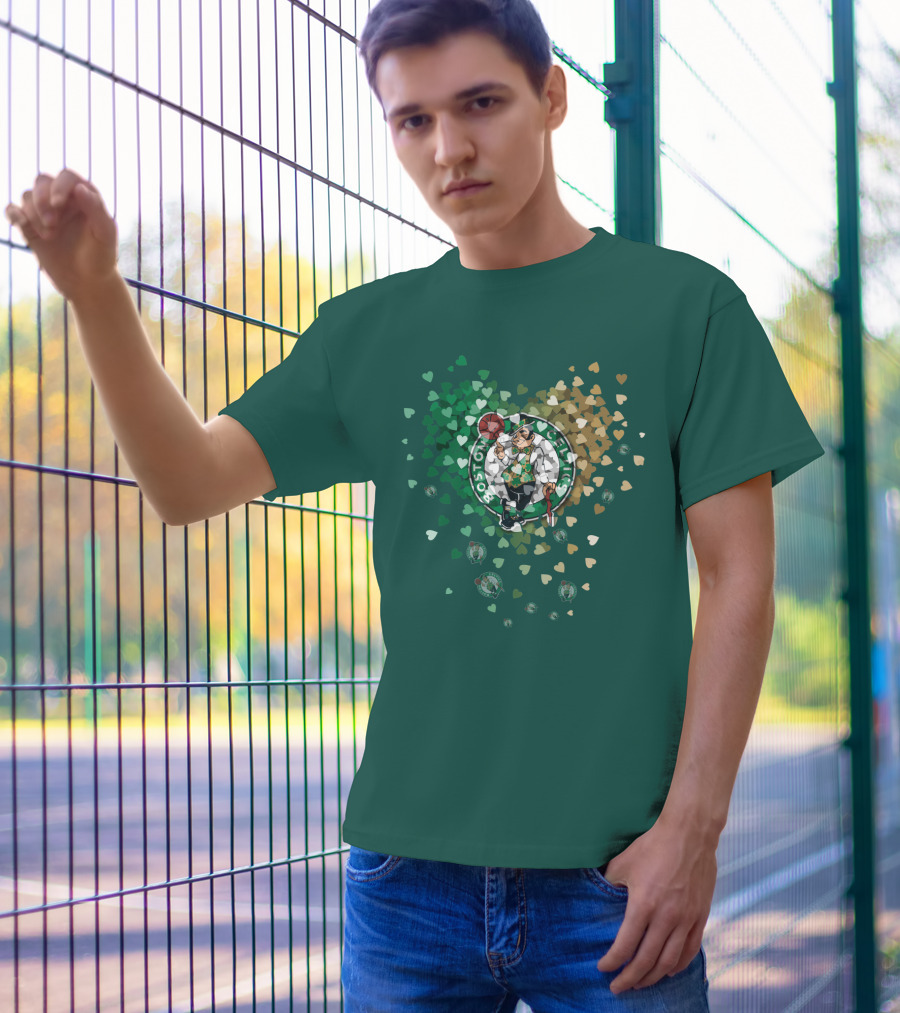 Boston Celtics Heart Logo Burst T-Shirt