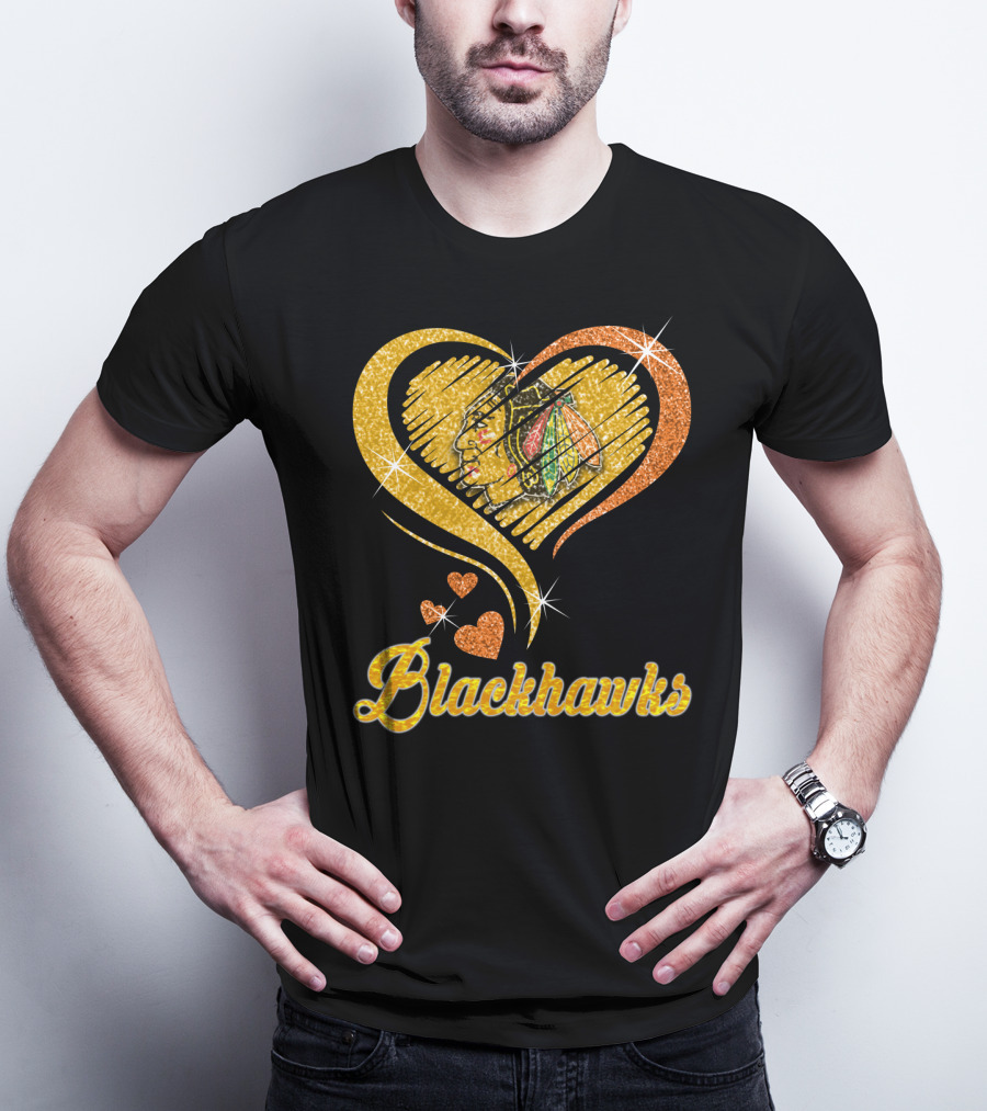 Blackhawks Heart T-Shirt