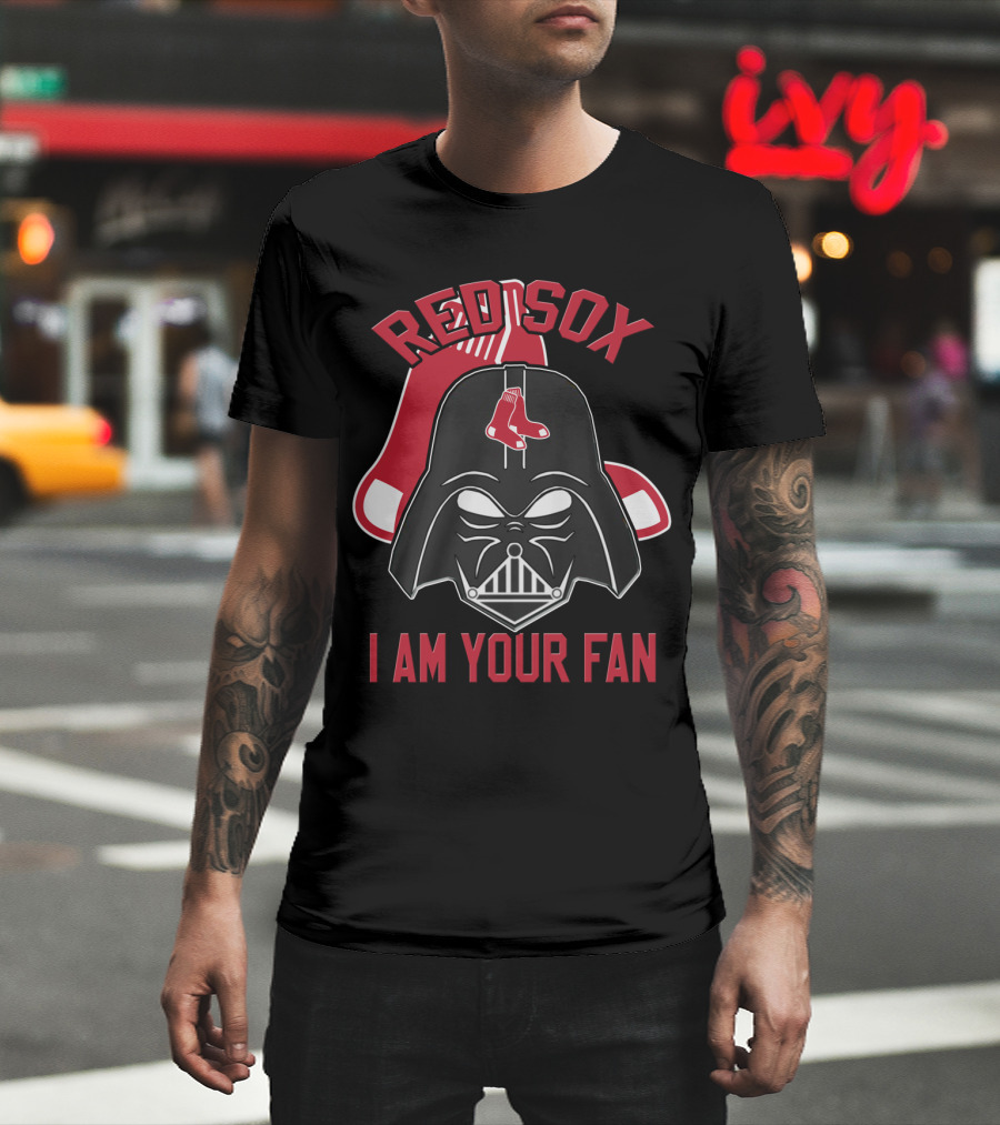 Red Sox I Am Your Fan Darth Vader Baseball Tribute T-Shirt