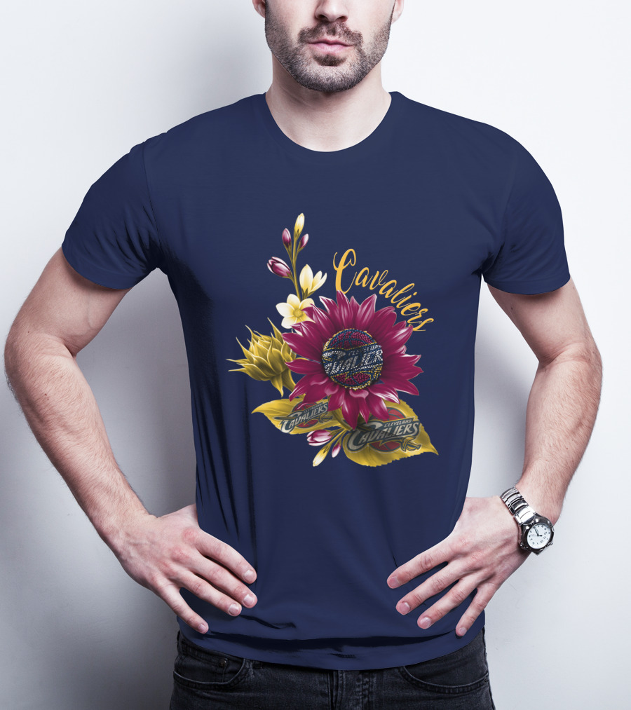 Cleveland Cavaliers Floral Basketball T-Shirt