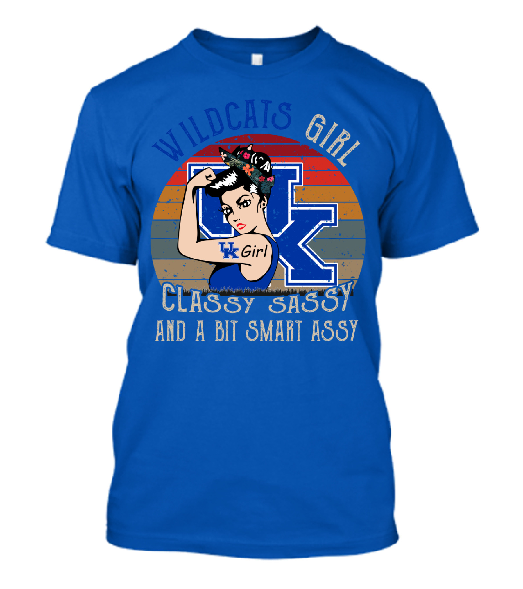 Wildcats Girl Classy Sassy And A Bit Smart Assy Uk Girl T-Shirt