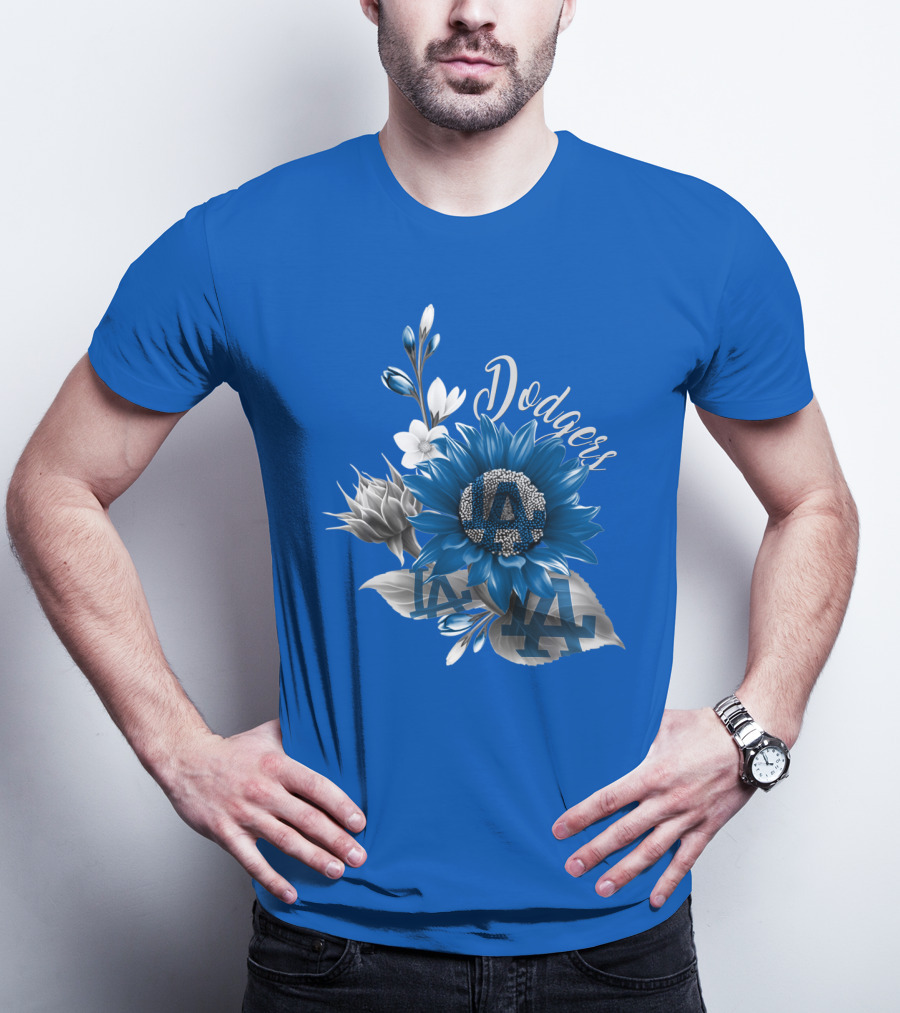 Los Angeles Dodgers Floral T-Shirt