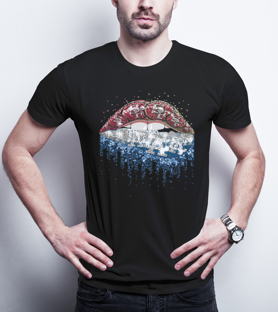 49ers Dodgers Dripping Bling T-Shirt