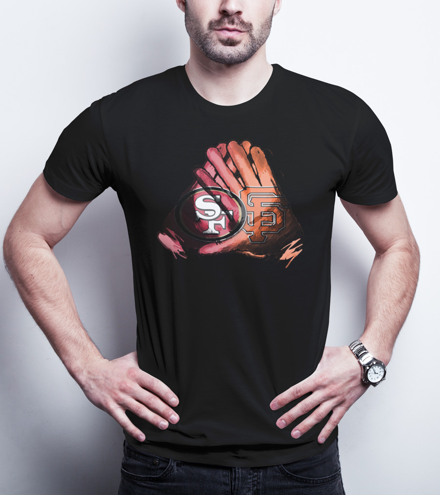 49ers And Giants For Life Football Baseball Fol T-Shirt