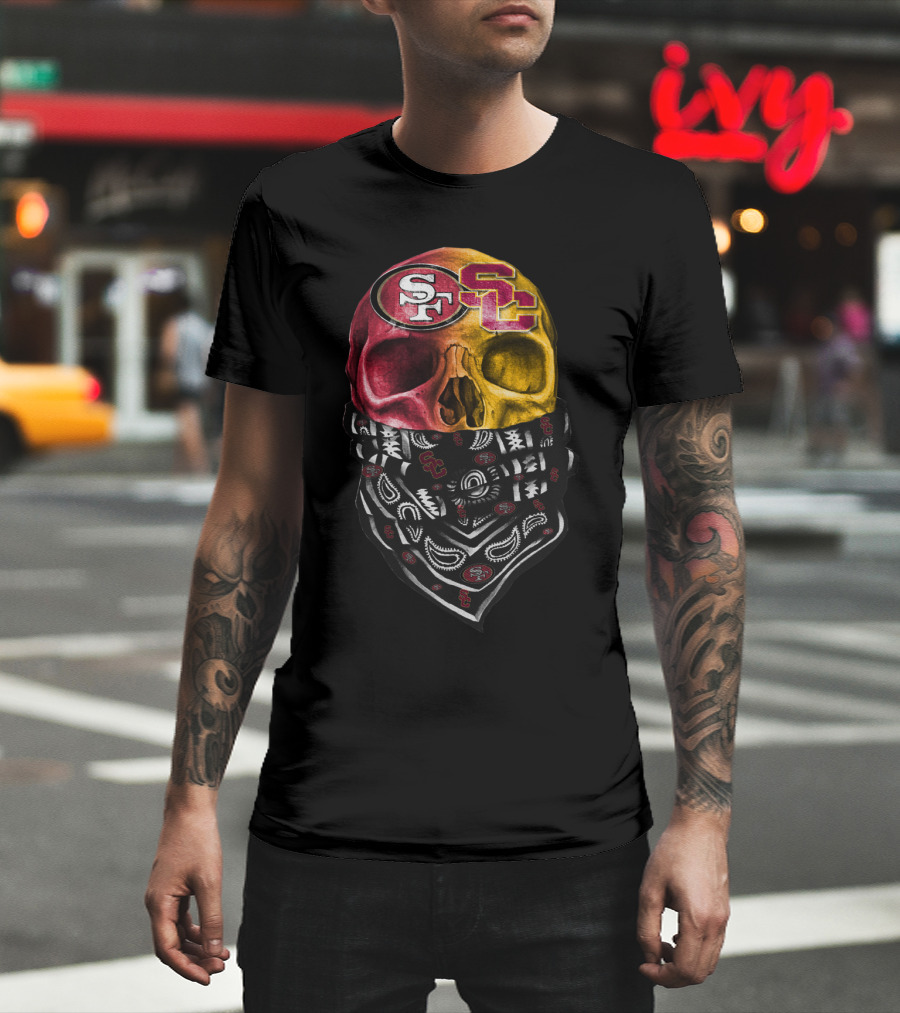 Sf Sc Skull Bandana T-Shirt